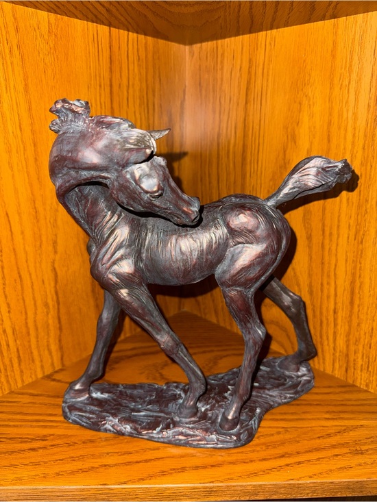 UDC | Accents | Horse Statue Foal Colt Resin Looks Cast Bronze 15 X 115 ...